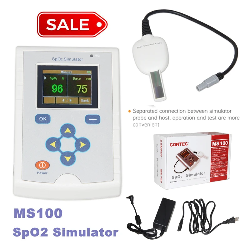 Contec Ms100 Spo2 Simulator,pulse Oximeter Accuracy Oxygen Saturation ...