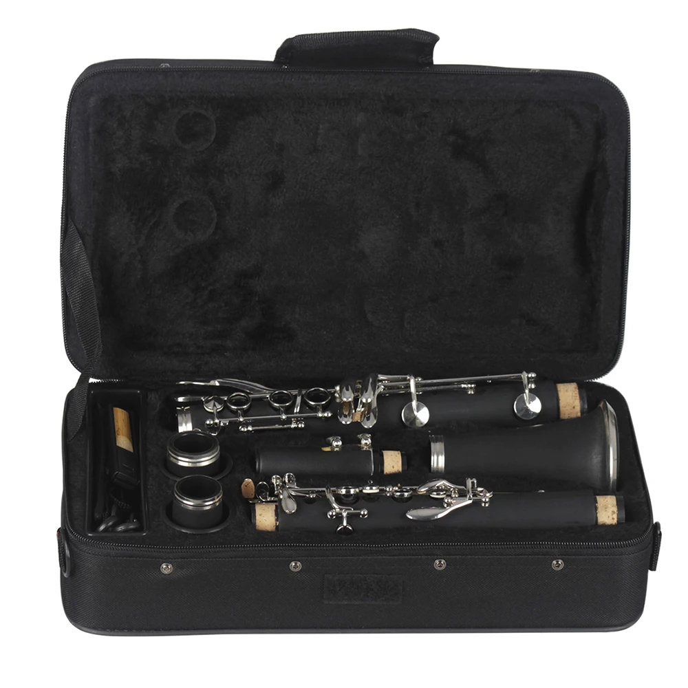 Bb Professional Preto Clarinete para Amantes Musicais, 17 Chaves ...