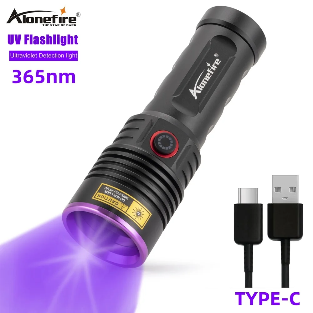 Alonefire SV53 45W 365อัลตราไวโอเลต UV ไฟฉายไฟสีดำแบบพกพาแมงป่องเครื่อง ...