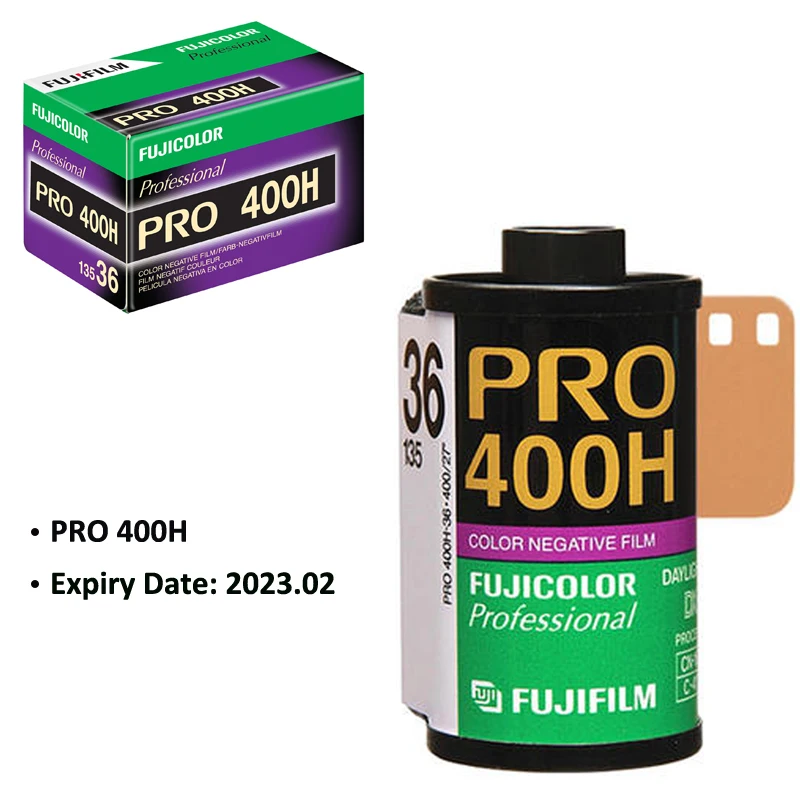 Fujifilm Pro 400h Professional Color Negative 35mm Film 36 Exposure For ...