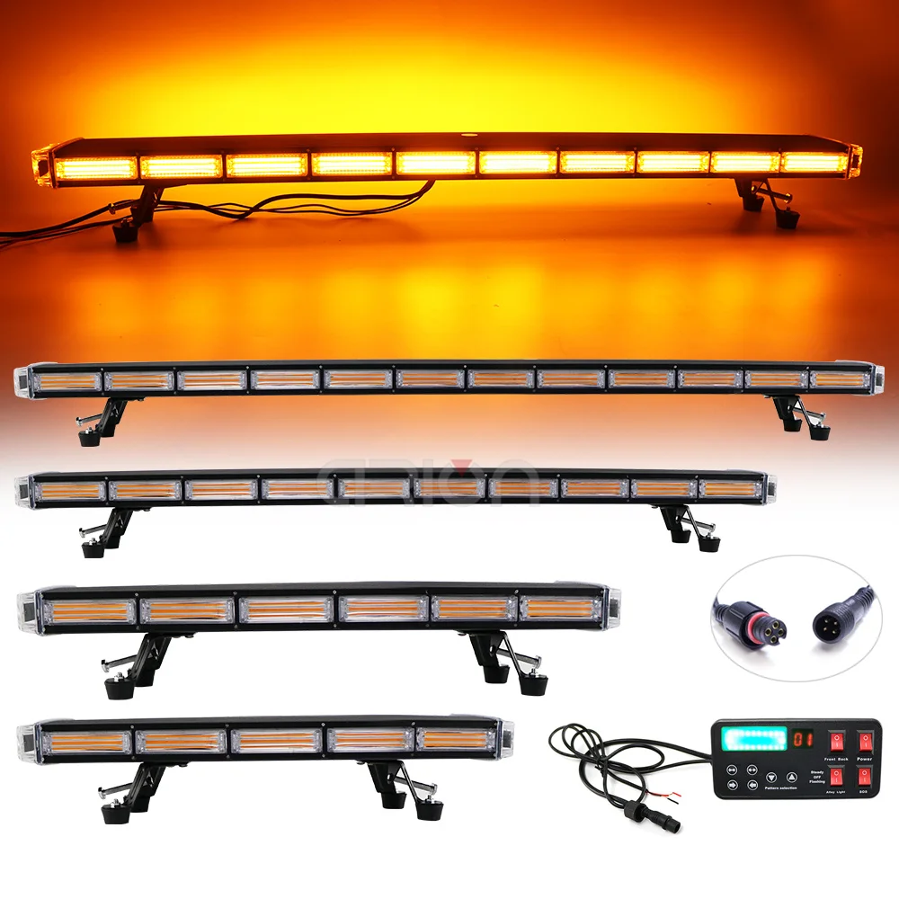 29" to 63" COB led Emergency Warning Lights Recovery LightBar Wrecker ...