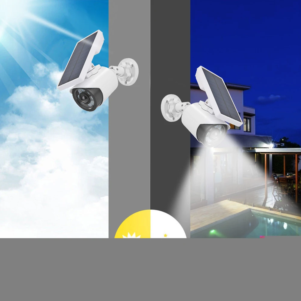 Simulation-Camera-Solar-Light-LED-Motion-Sensor-Waterproof-3-Modes ...