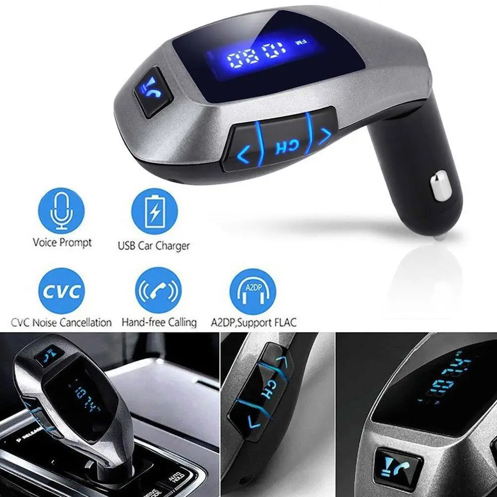 X5 car mp3 player Bluetooth receiver transmitter car usb Fm Transmitter ...