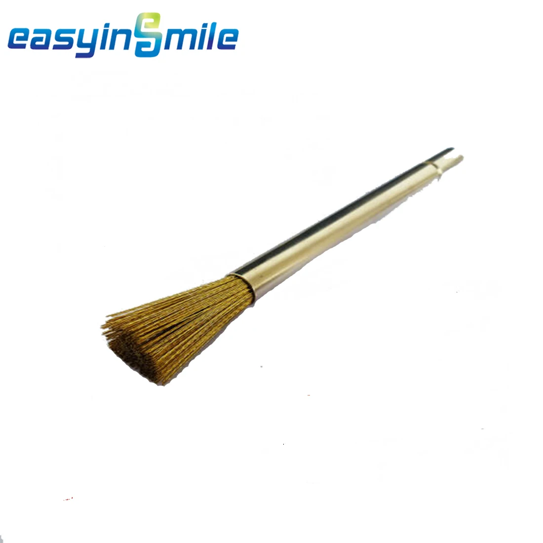 1PC-Dental-Bur-Brush-Telescopic-Handle-Gold-Wire-Bristles-Cleaning-Long ...