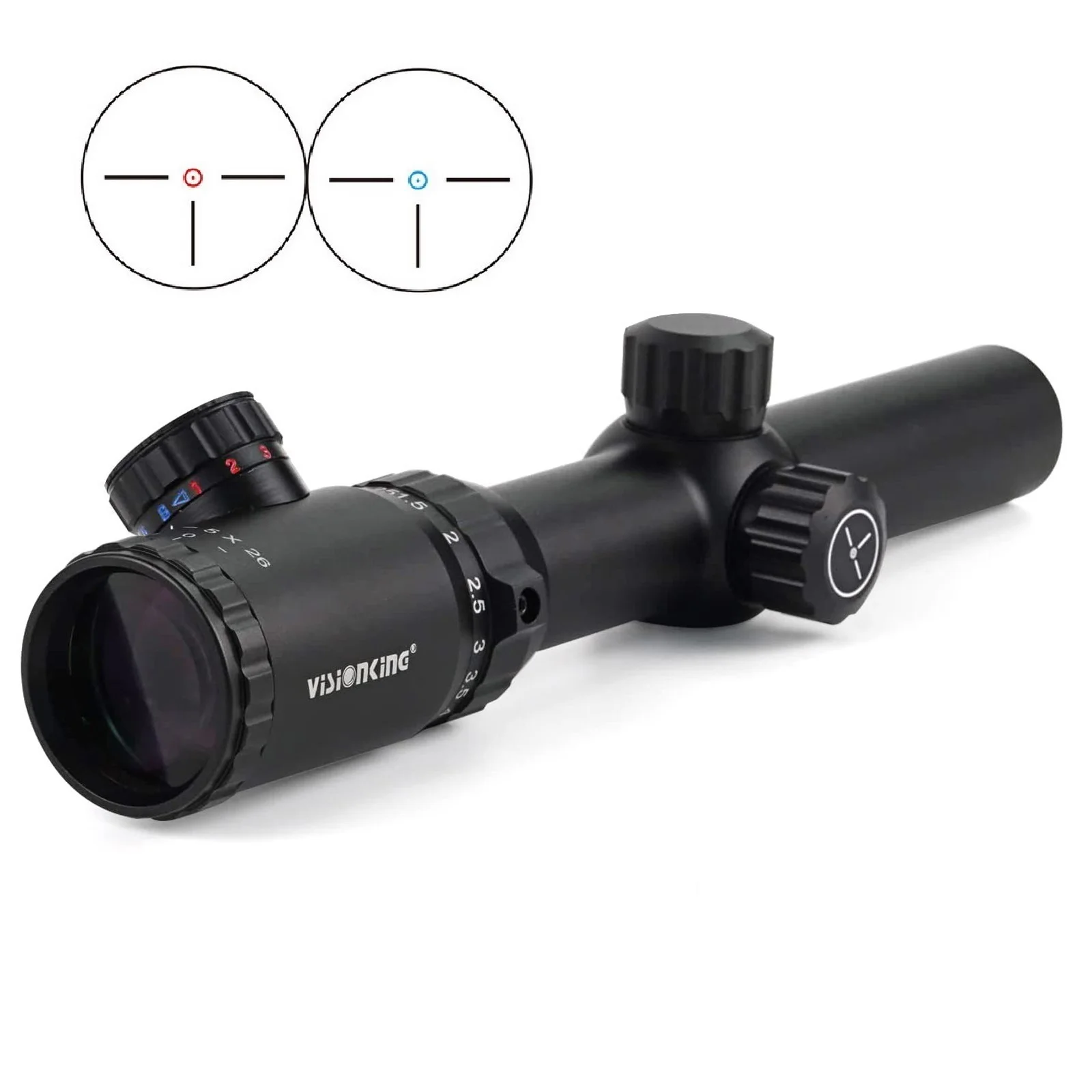 Visionking 1.25-5x26 Hunting Riflescope Fit For.223 Three Pin Reticle ...