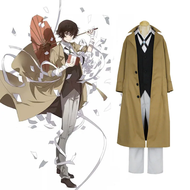 Anime Bungo Stray Dogs Osamu Dazai Clothing Cosplay Costume Props For ...
