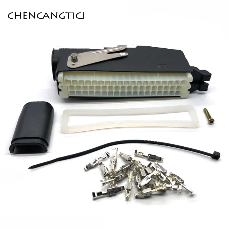 1 Set 55 Pin Way Amp ECU Automotive Electrical Cable Connector Wire ...