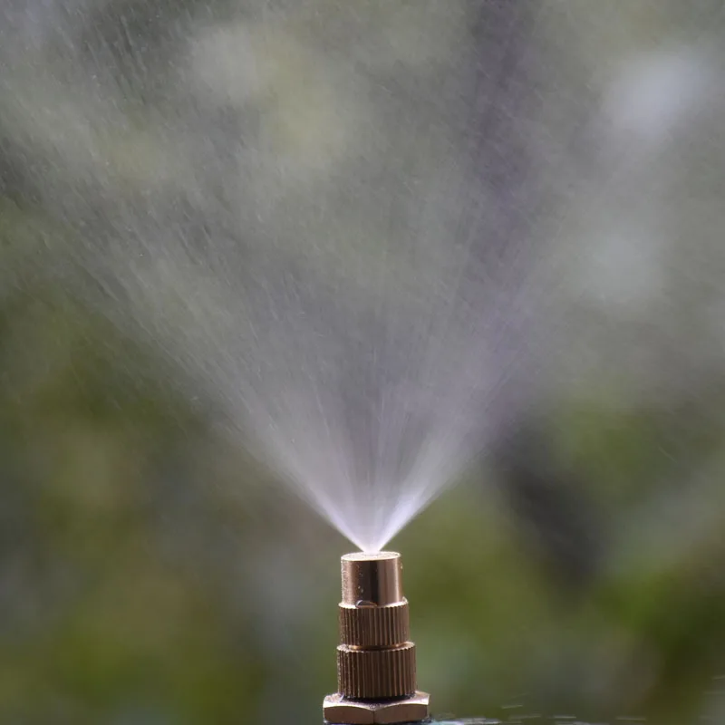 PULVERISATEUR,YELLOW--Buse de brouillard en laiton 1-2 ", buse de pulvérisation'eau réglable ...