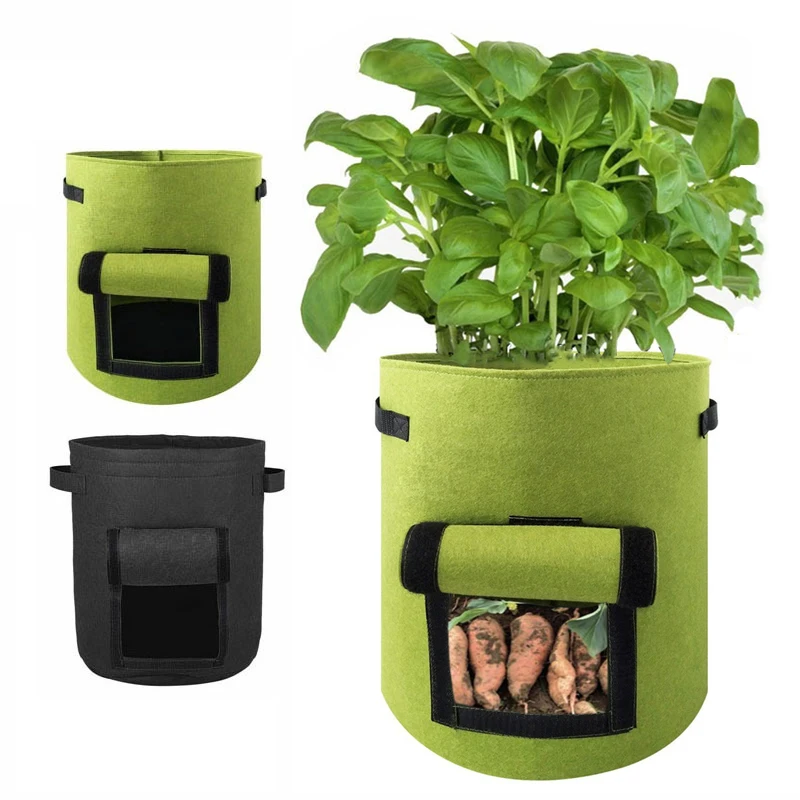 Potato-Planting-Bag-Plant-Growth-Flower-Pot-Greenhouse-Cultivation-Bag ...