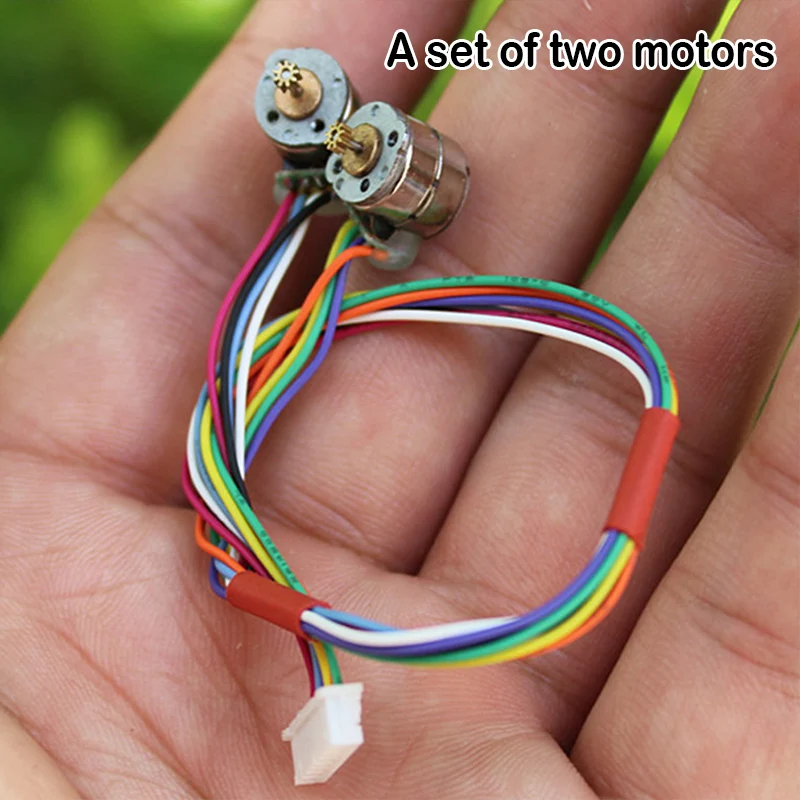 A Pair Micro Mini Stepper Motor Small 8mm Electric 2-phase 4-wire ...