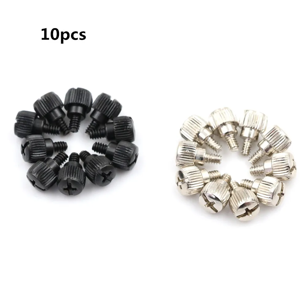 10 Pieces Carbon Steel Computer Case Screws Black Or Nickel Computer ...