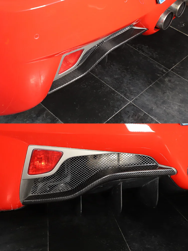 Til Ferrari 458 11-16 Auto Bagkofanger Splitter Læbe Diffuser Spoiler ...