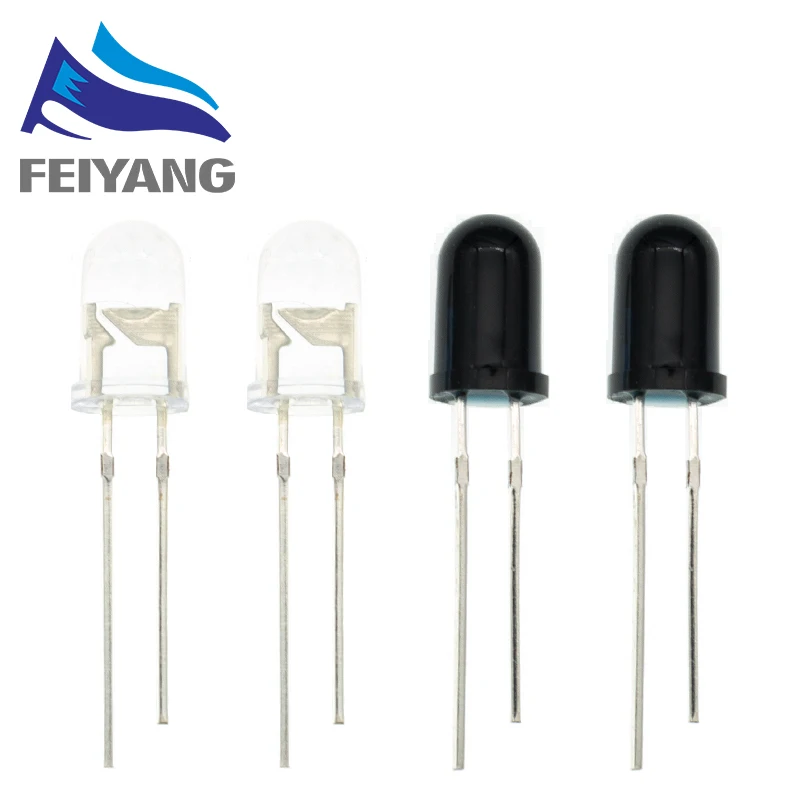 10pairs 3mm 5mm 940nm LEDs Infrared Emitter and IR Receiver Diode Diodes 301A for arduino
