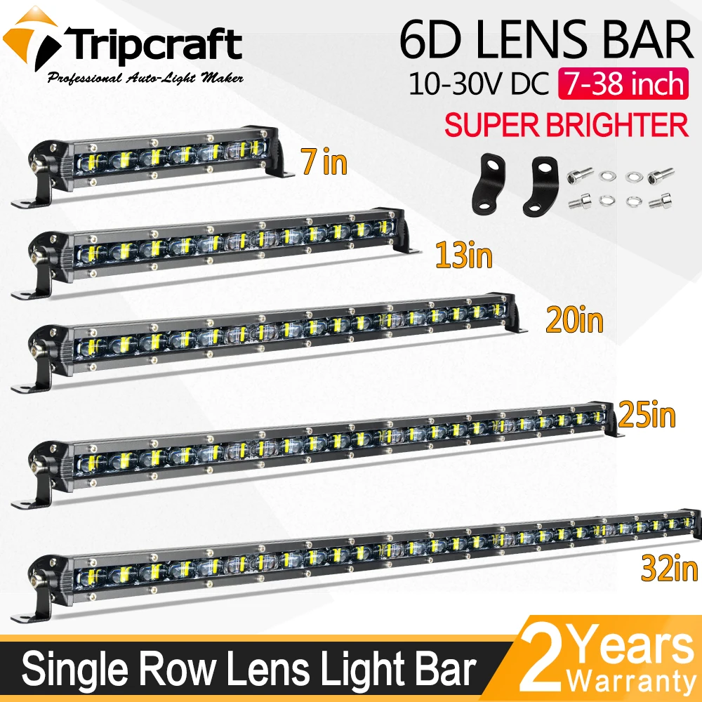 Tripcraft-Super-Bright-LED-Light-Bar-6D-Lens-7-38inch-Offroad-Combo-Led ...