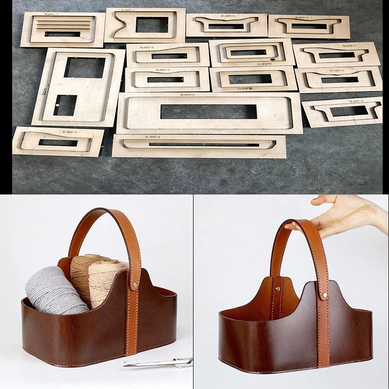 Japanese steel knife mould handmade leather goods cowhide basket ...