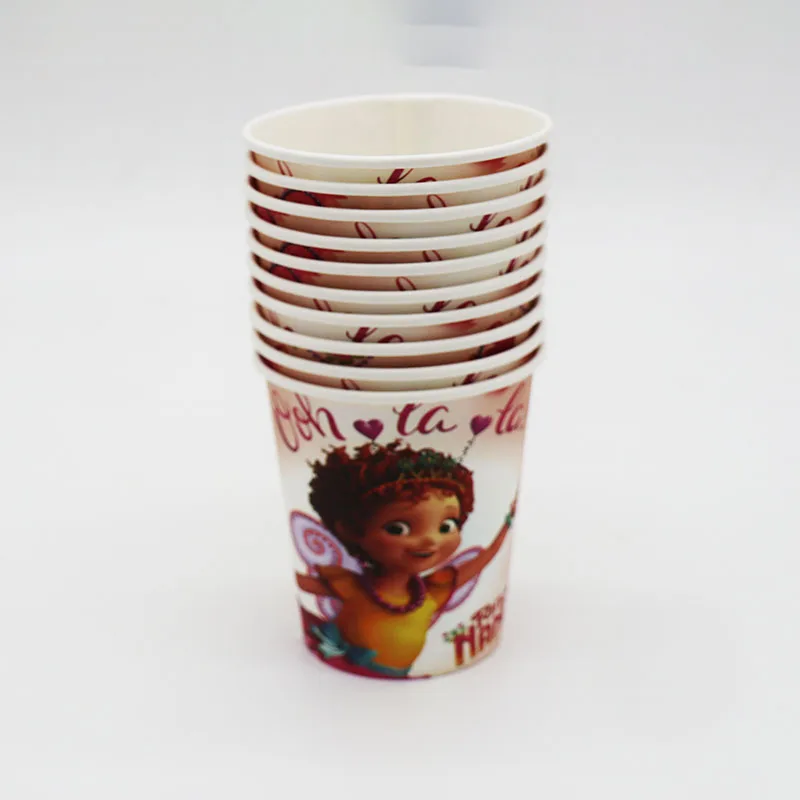 10pcs disposable cups Fancy Nancy theme party decorations baby shower ...
