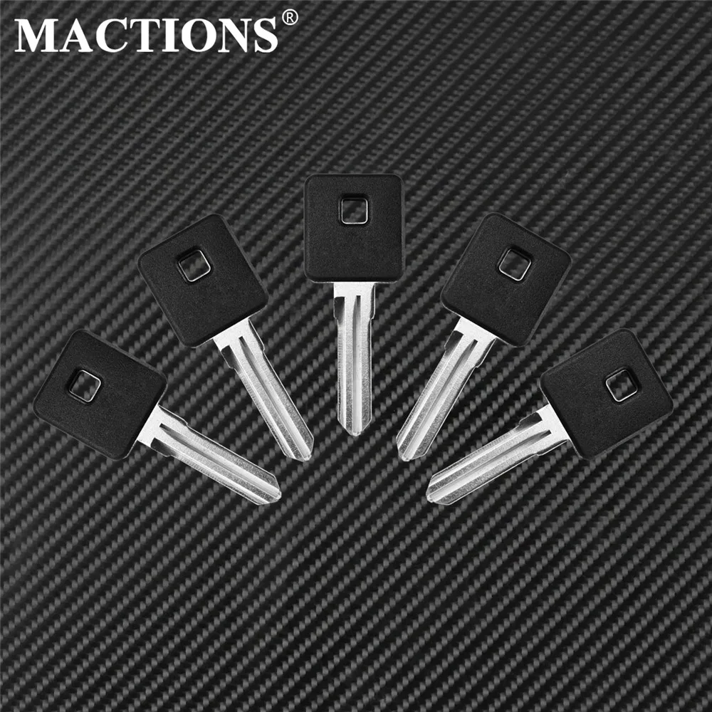 5pcs-Motorcycle-Uncut-Blade-Blank-Ignition-Key-Black-For-Harley ...