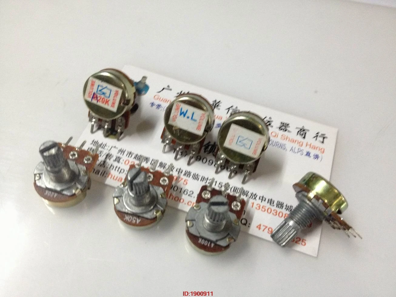 5pcs/lot 148-type single-potentiometer A20K A50K A100K A200K handle ...