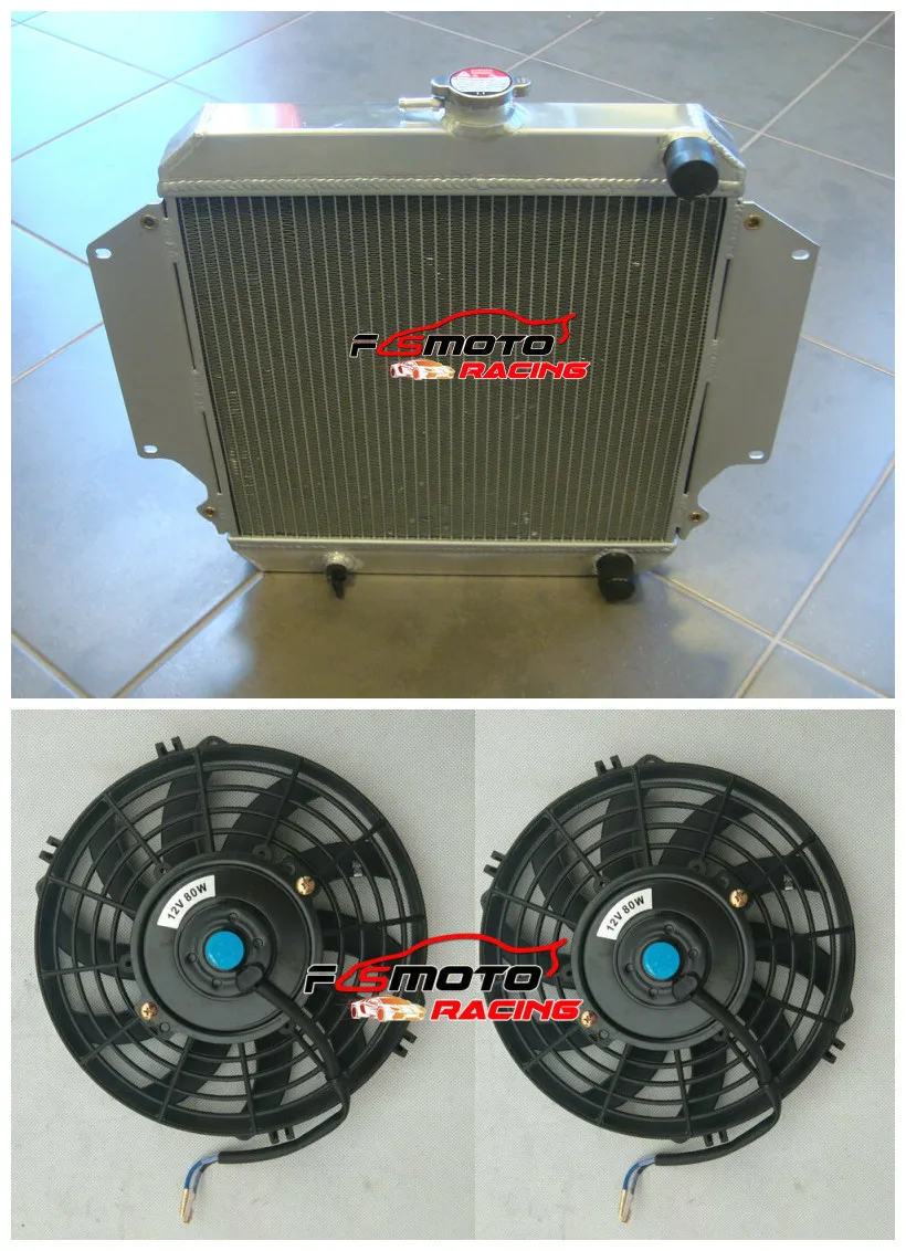Radiador de alumínio + fan racing para suzuki sierra 2dr spftop/hardtop ...