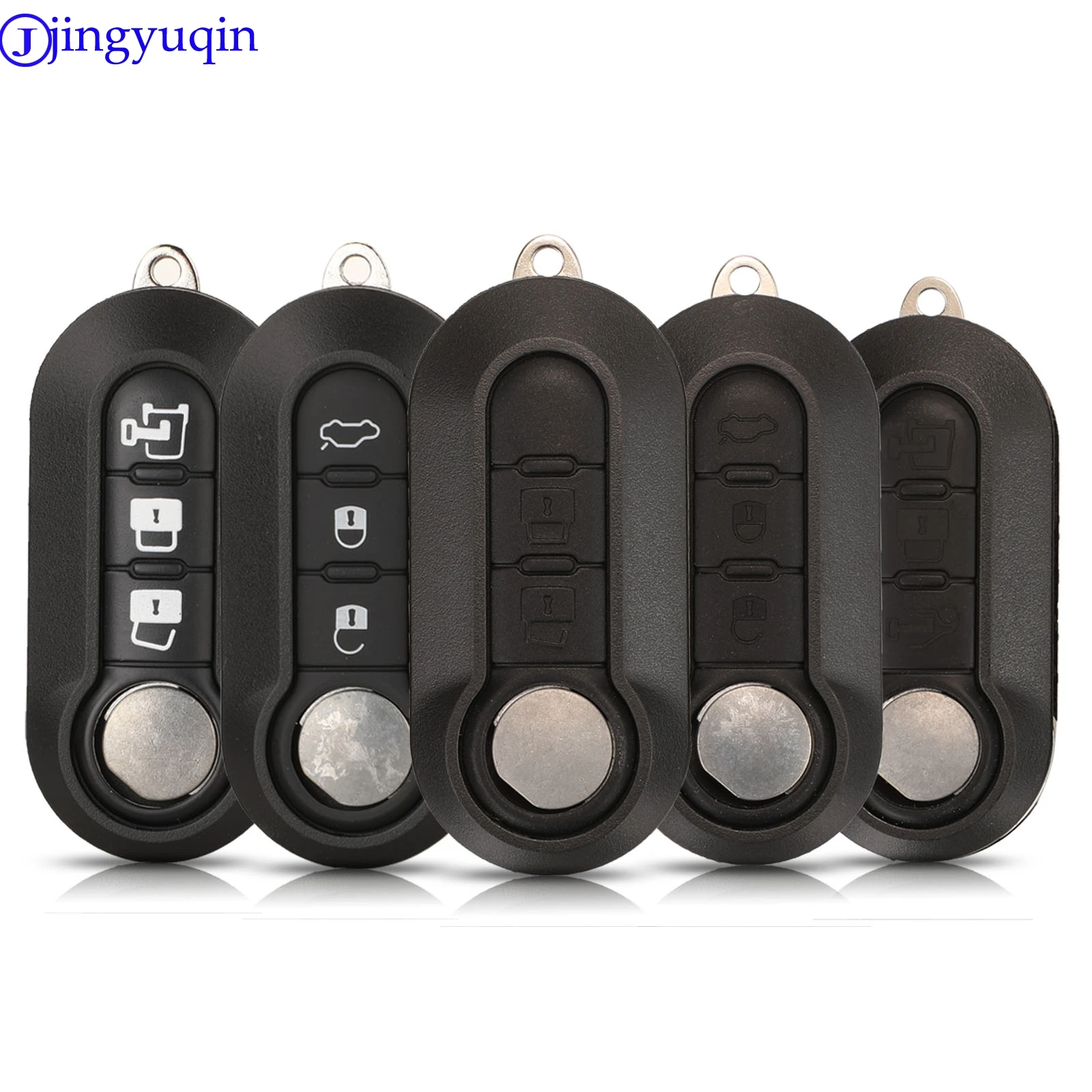 jingyuqin Remote Key Case Shell Cover For Fiat 500 Panda Punto Bravo ...
