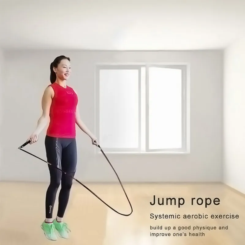 Alloy Handle Comprehensive Training Wire Jump Rope Built in Double ...