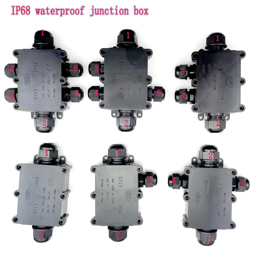 450V-24A-4-Way-Plastic-Waterproof-Electrical-Junction-Box-Cable-Wire ...