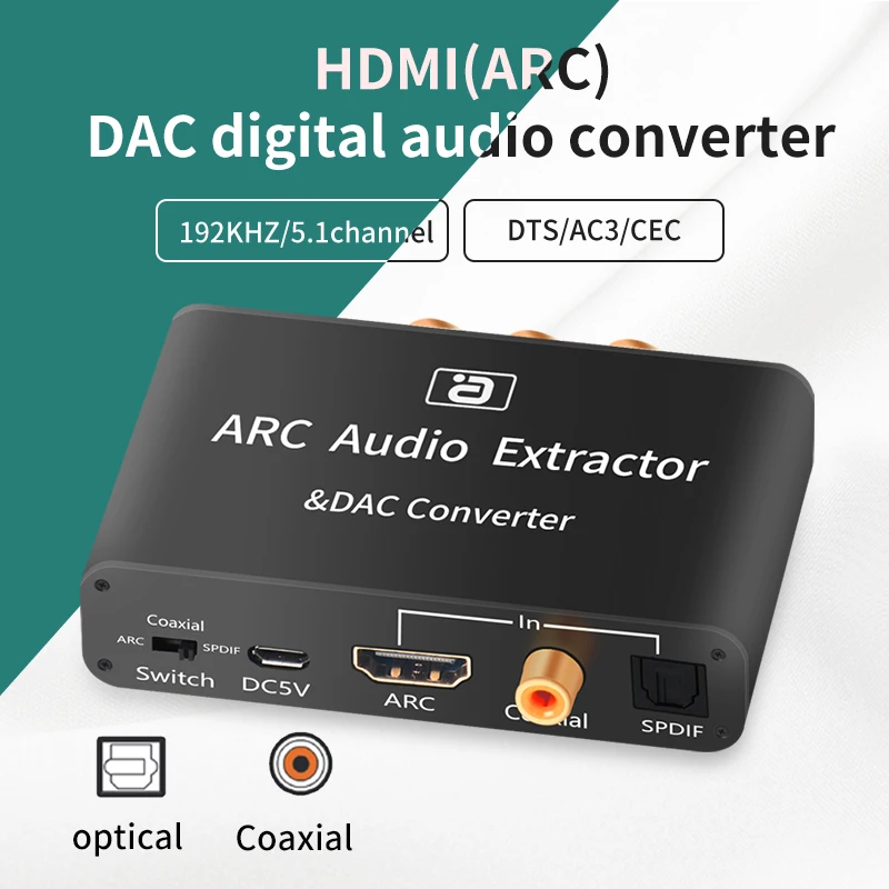 Hdmi-ARC-digital-audio-extractor-dac-converter-Optical-TOSLINK-SPDIF-3 ...