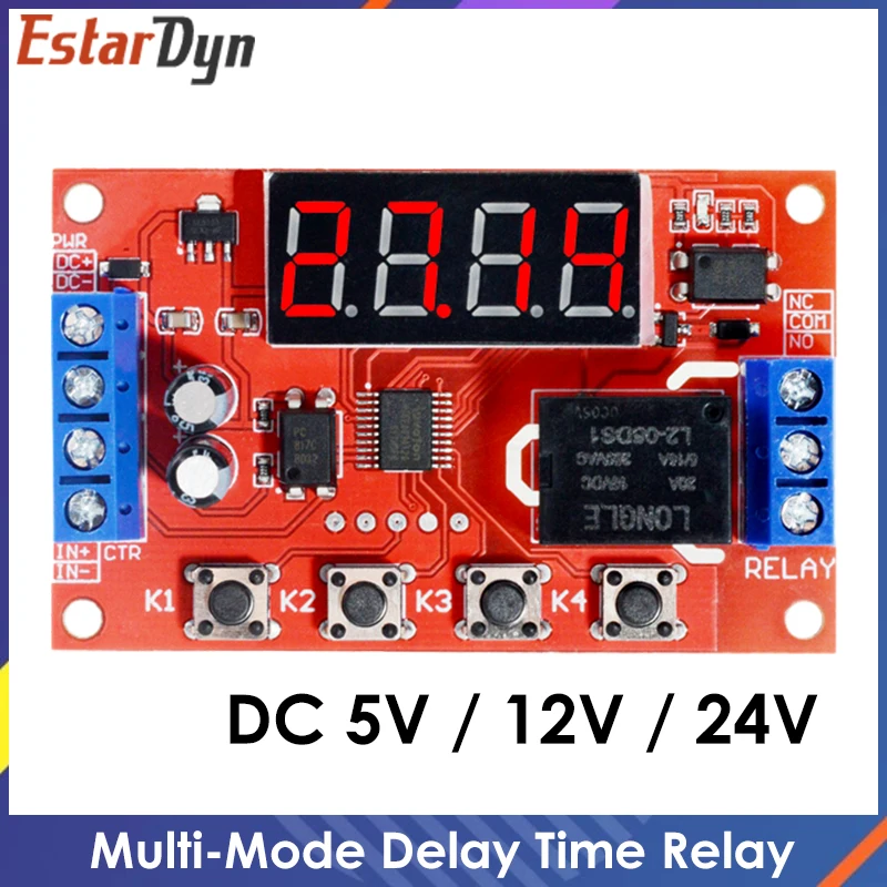 DC-5V-12V-24V-10A-Adjustable-Time-Delay-Relay-Module-LED-Digital ...