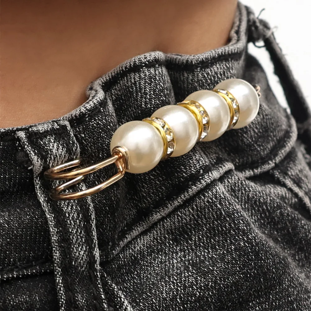 BROCHE,set 6--Ensemble de broches en perles, boucle de taille, Cardigan ...