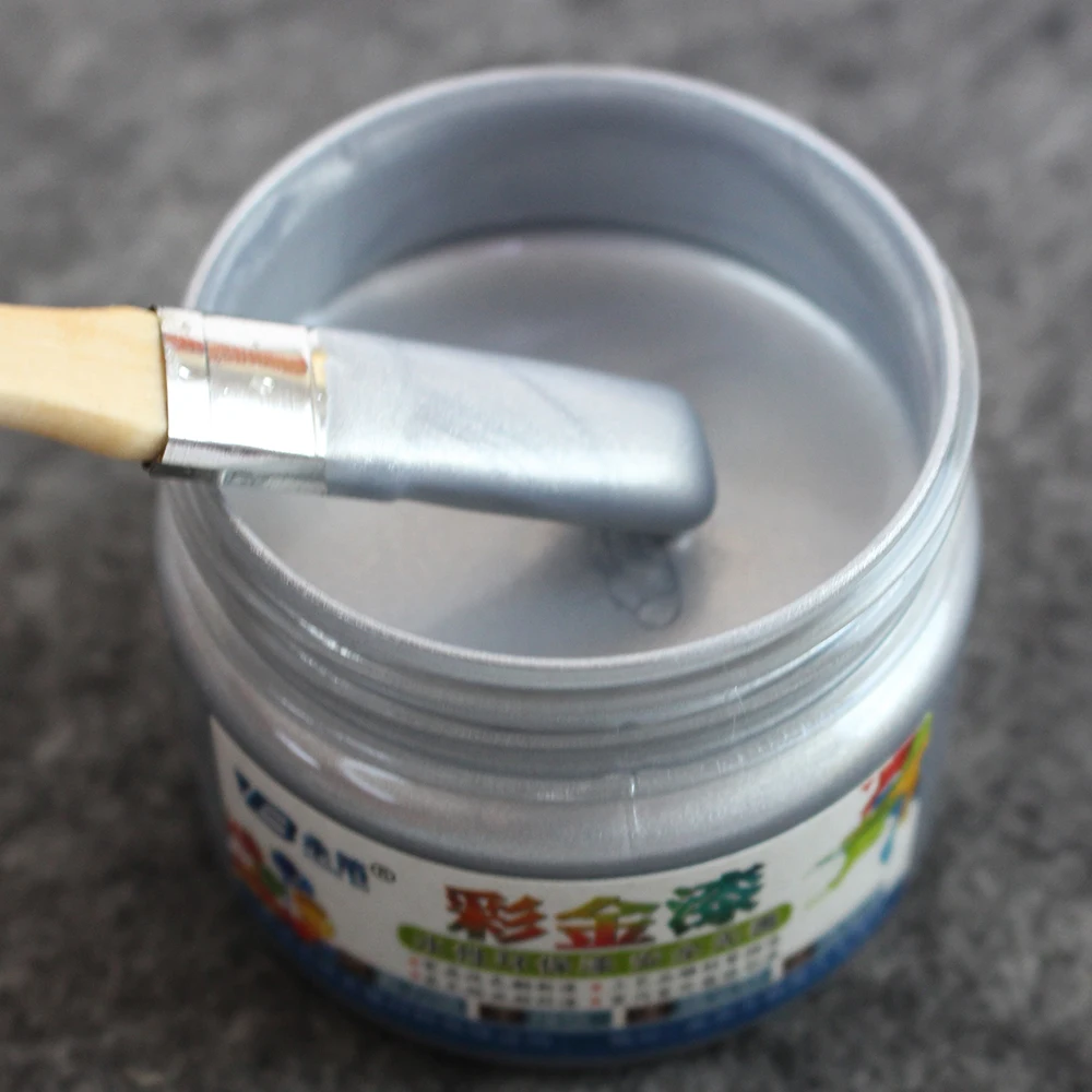 100g Water based Paint Varnish Silver Spray Paint for Furniture ...