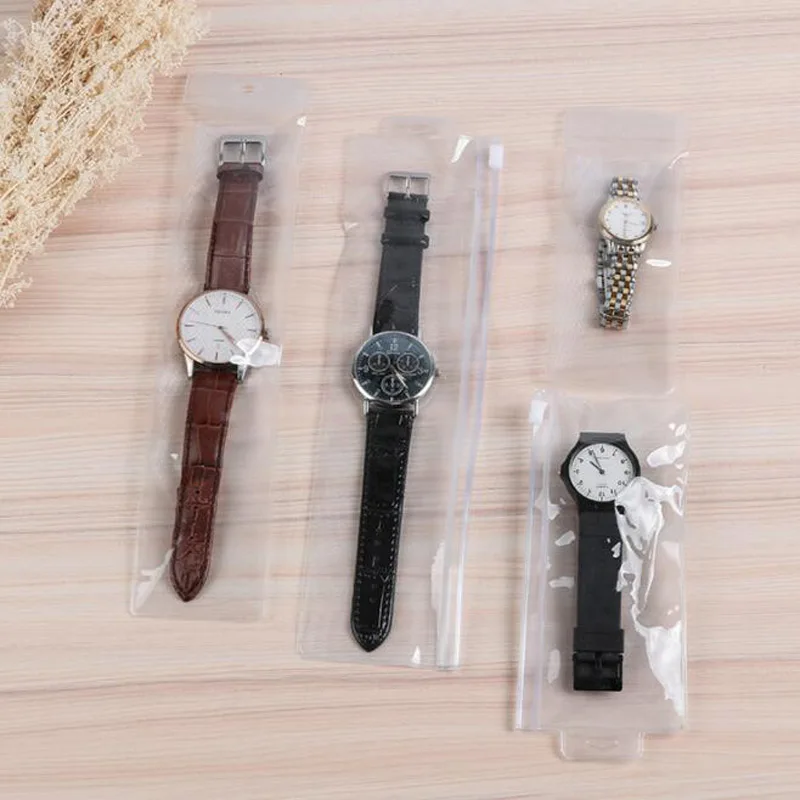100pcs-Fashion-Transparent-Plastic-Watch-Band-Packing-Bag-Jewelry ...