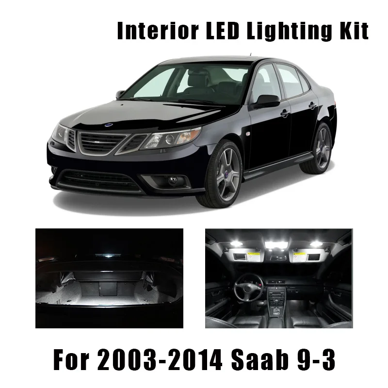 13pcs-White-Error-Free-Car-LED-Interior-Light-Reading-Ceiling-Bulbs-Kit ...