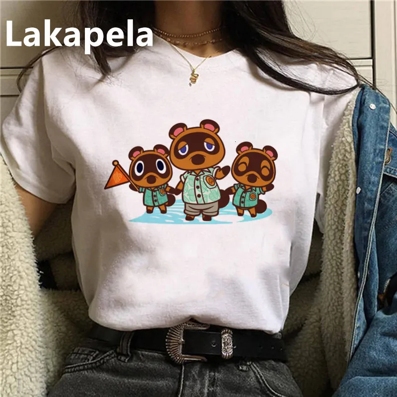 Animal Crossing T Shirts Short Sleeve Round-neck Tshirt Cool Women's ...