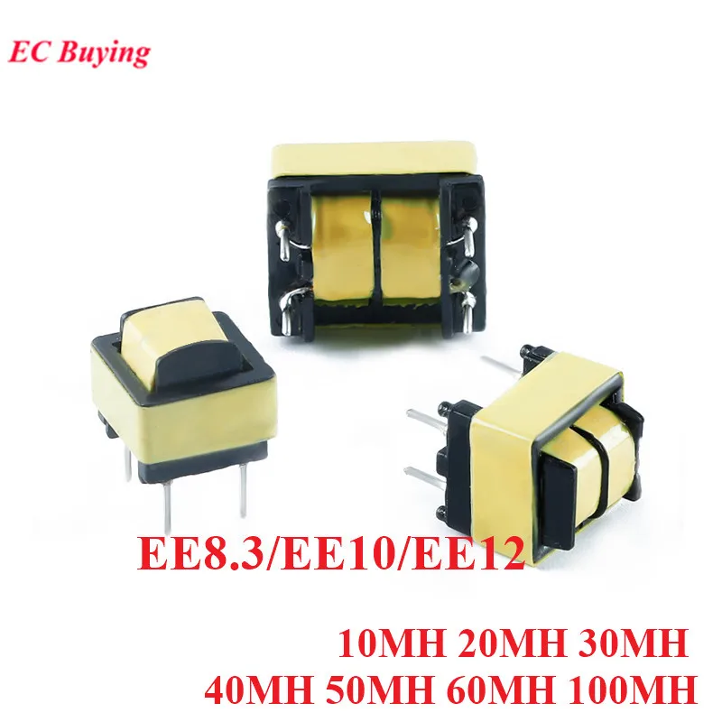 2pcs-Common-Mode-Inductance-EE8-3-EE10-EE12-10MH-20MH-30MH-40MH-50MH ...