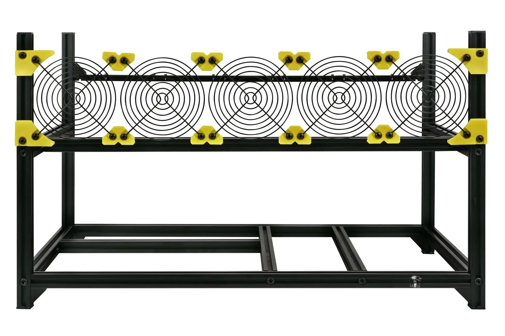 Funplaysmart V3C 6 GPU Aluminum Mining Case, Stackable Rig Rack, Open ...