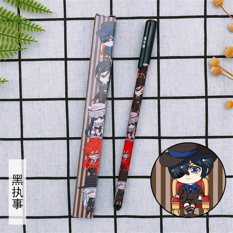 Bolígrafo de Gel de Anime Black Butler, Ciel, Vincent, Rachel ...