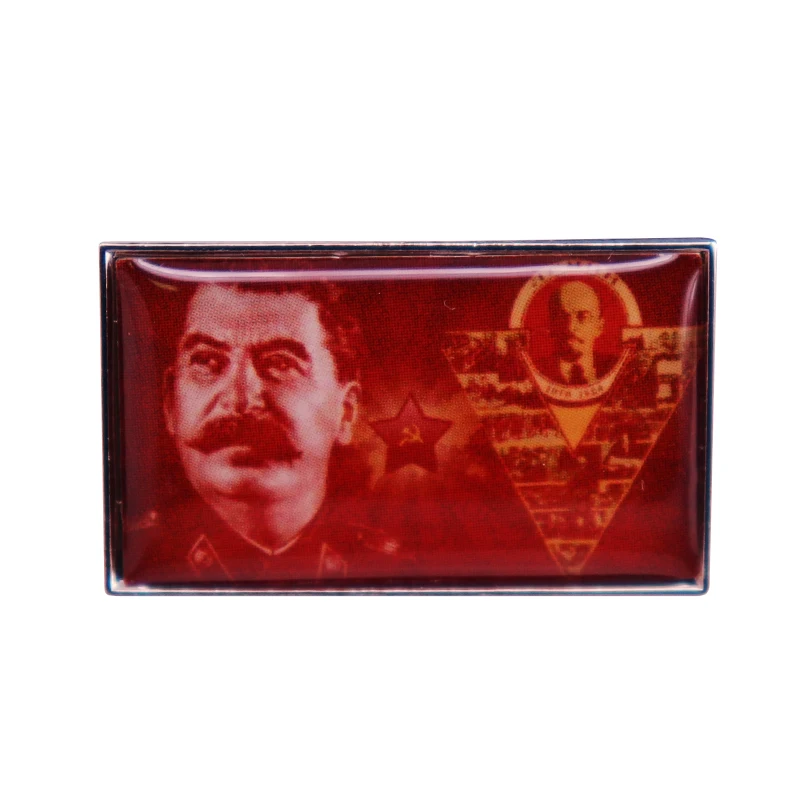 CCCP USSR SOVIET UNION LENIN STALIN RED FLAG BADGE LAPEL PIN|Brooches ...