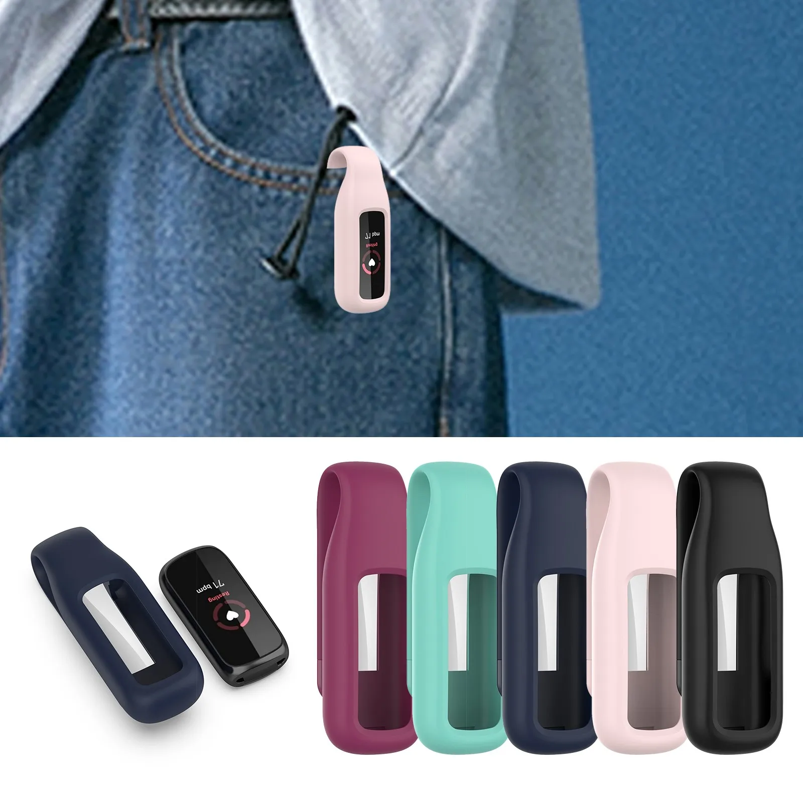 Silicone Cases Suitable For Fitbit Luxe Bracelet Silicone Sleeve To ...