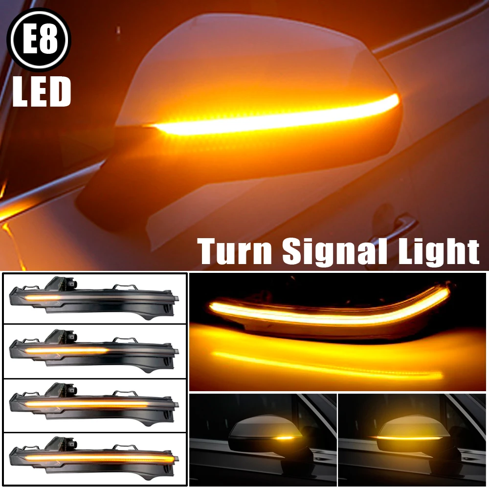 2pcs Led Dynamic Turn Signal Light Side Mirror Sequential Indicator ...