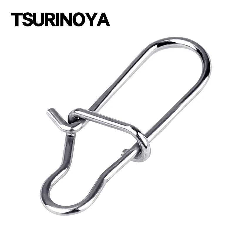 Tsurinoya Fishing Snaps Stainless Steel Hard Lure Connector 100pcs ...