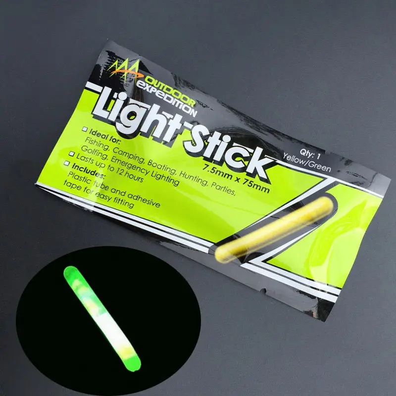 10-pcs-7-5X75-mm-Green-Night-Fishing-Light-LED-Fluorescent-Dark-Glow ...