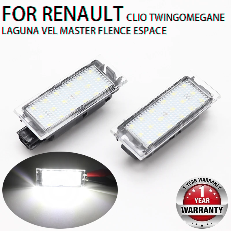Car LED License Plate Light For Renault Megane 2 Clio Laguna 2 Megane 3 ...