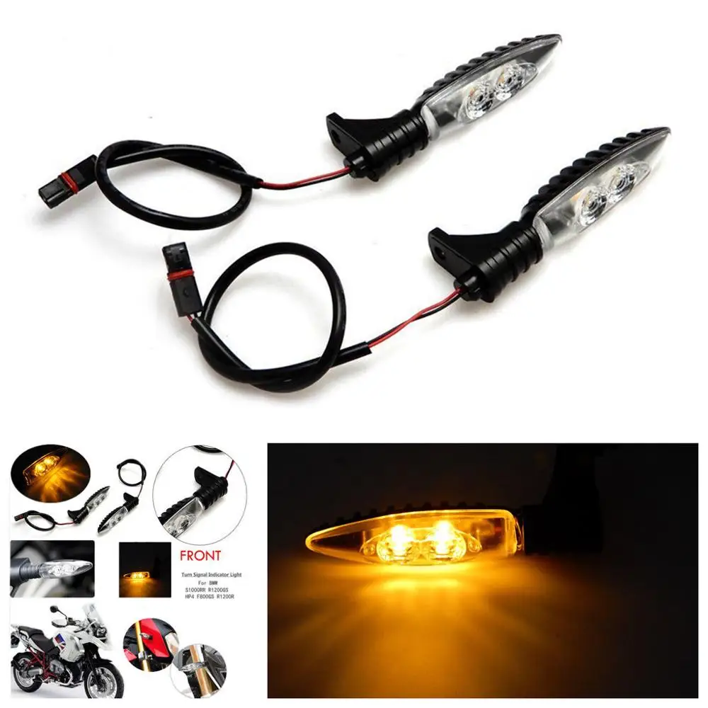 Lighting Rebacker Motorbike LED Turn Signal Indicator Light For BMW ...