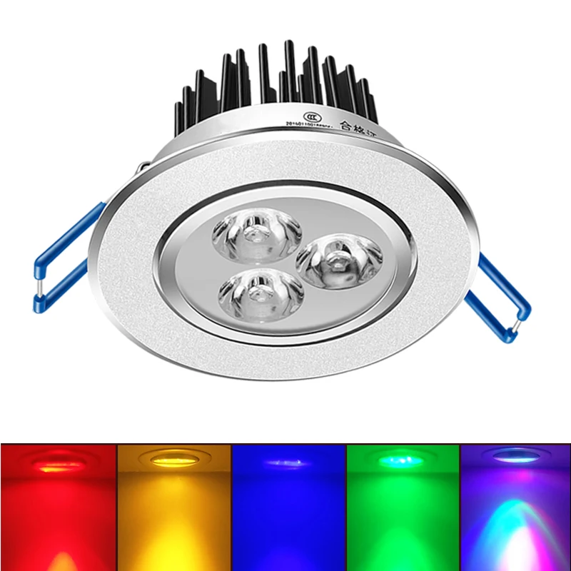 Colorful Led Spotlights 3W Spot Led Encastrable Plafond Led Light ...