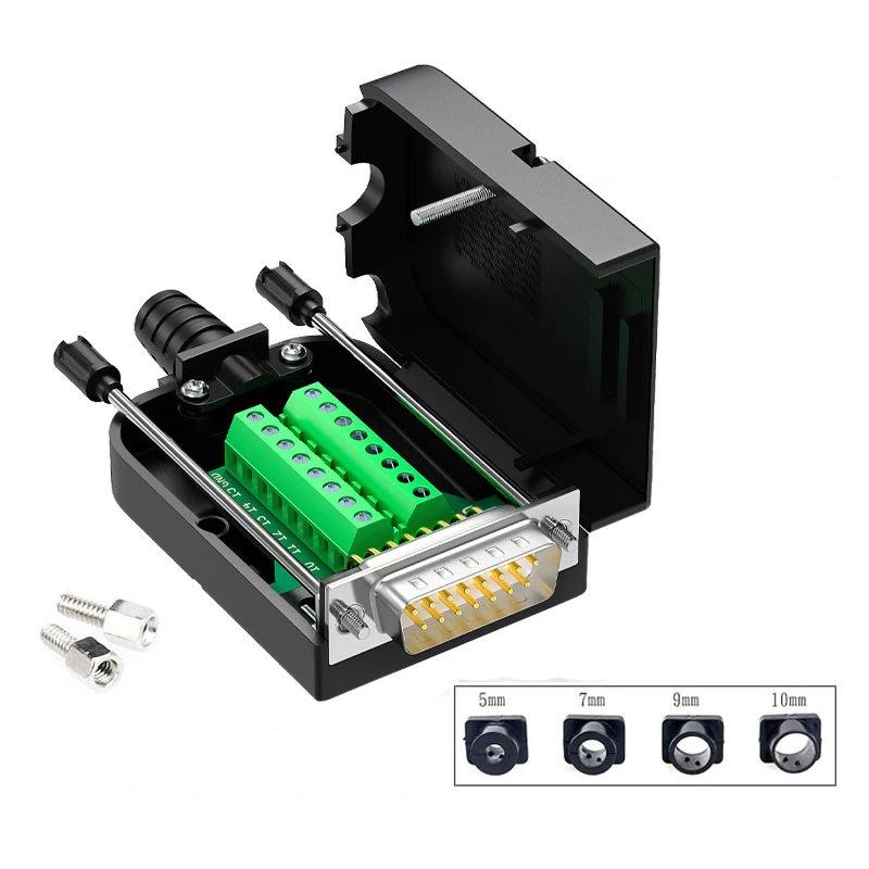 Db15 Csatlakozó 15 Pin 2 Sor Kitörési Tábla D-Sub Adapter Hím Terminál ...