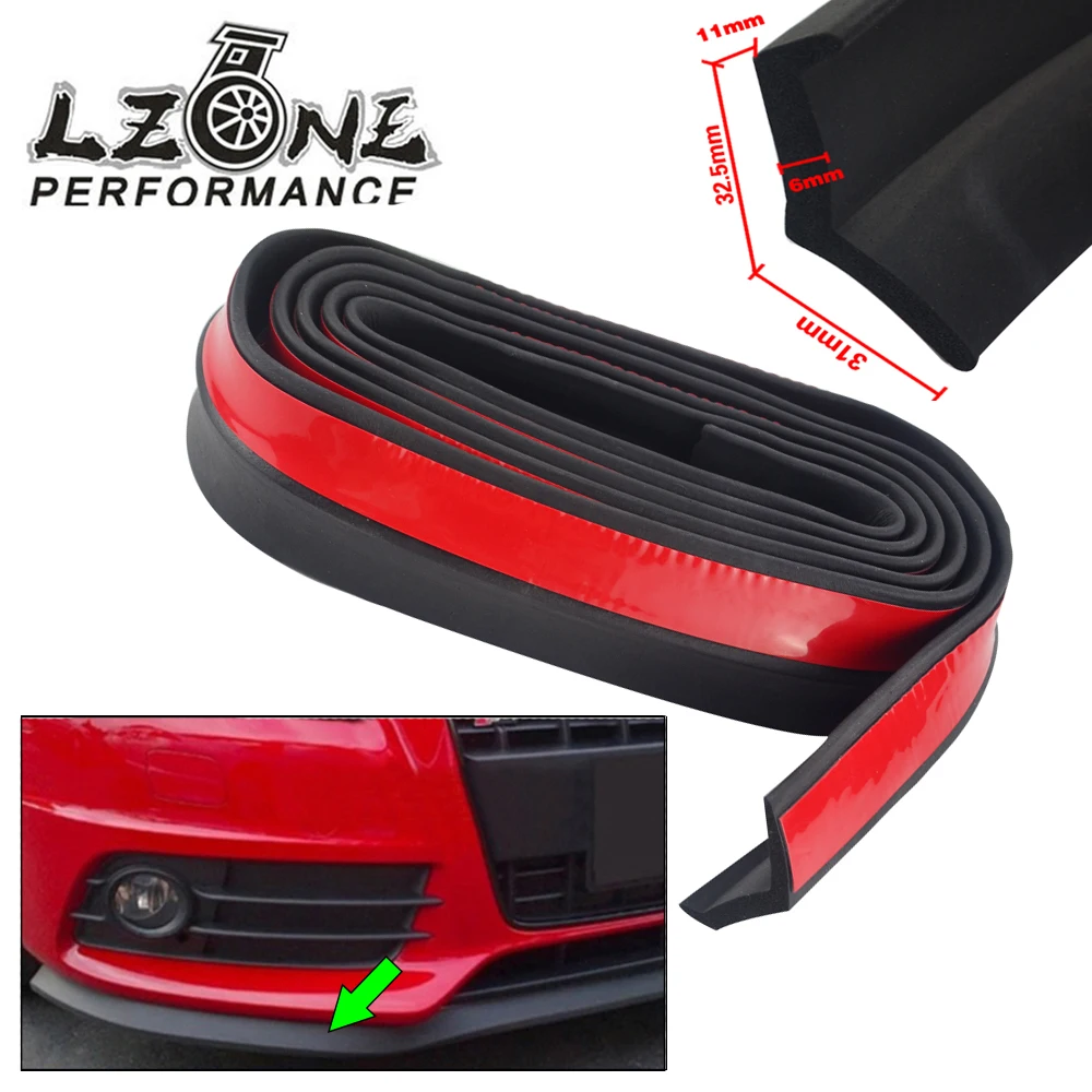 2.5m/8.2ft Car styling Car Bumper Strip Rubber Bumper Strip 65mm Width ...