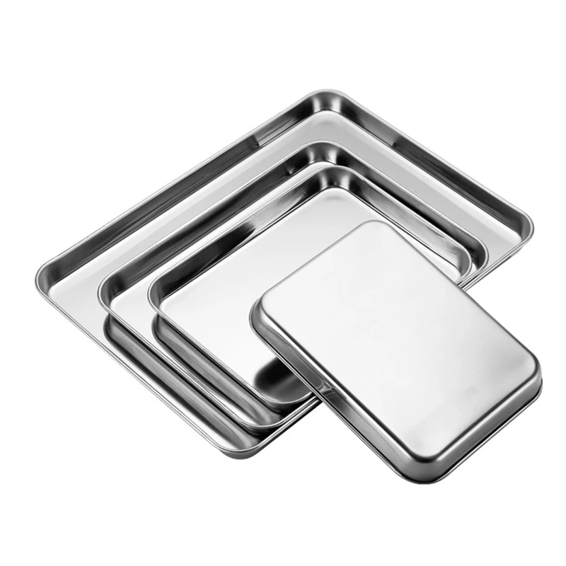 Rectangle-Household-Steamed-Stainless-Steel-Food-Trays-Sausage-Noodles ...