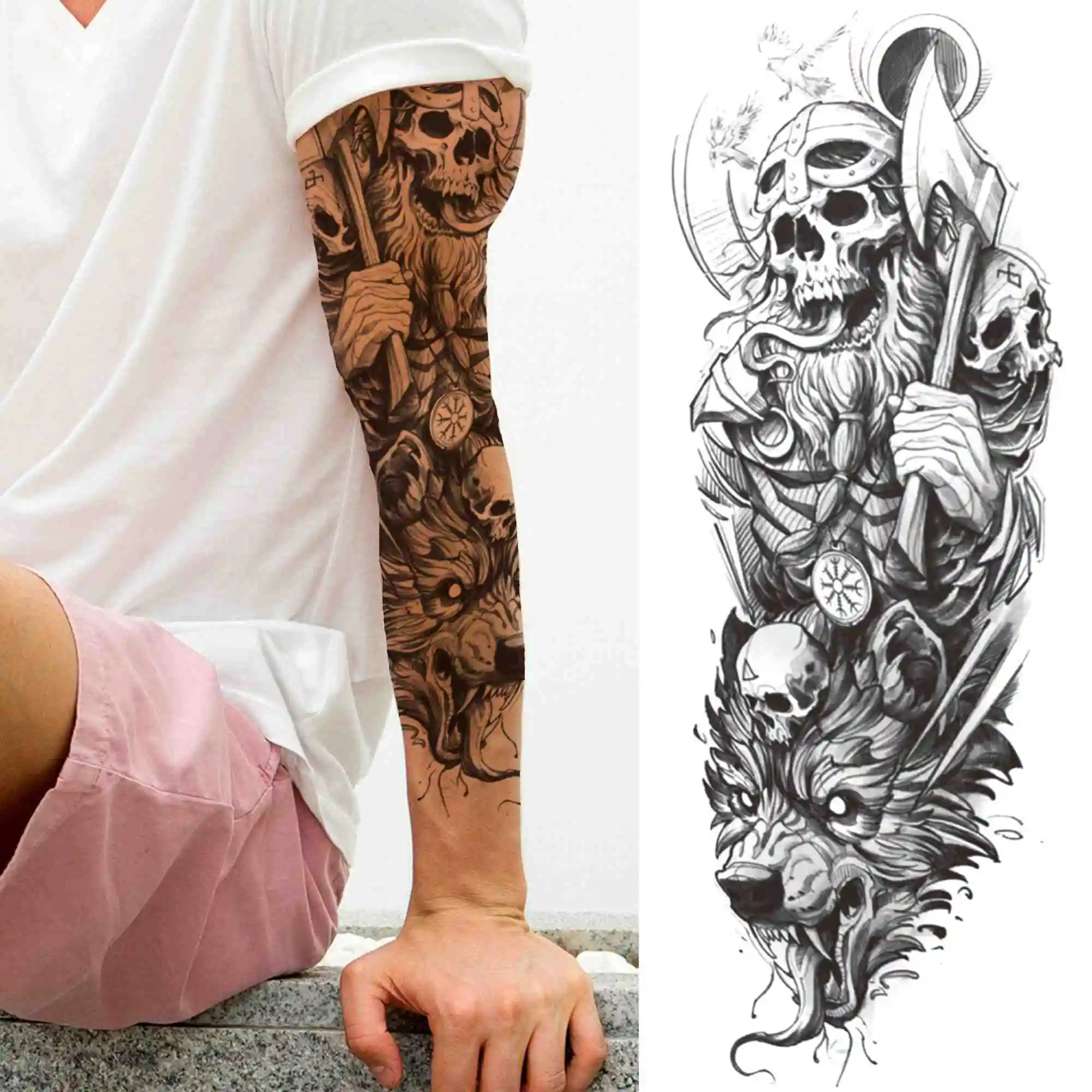 Skulls Tattoos Sleeve