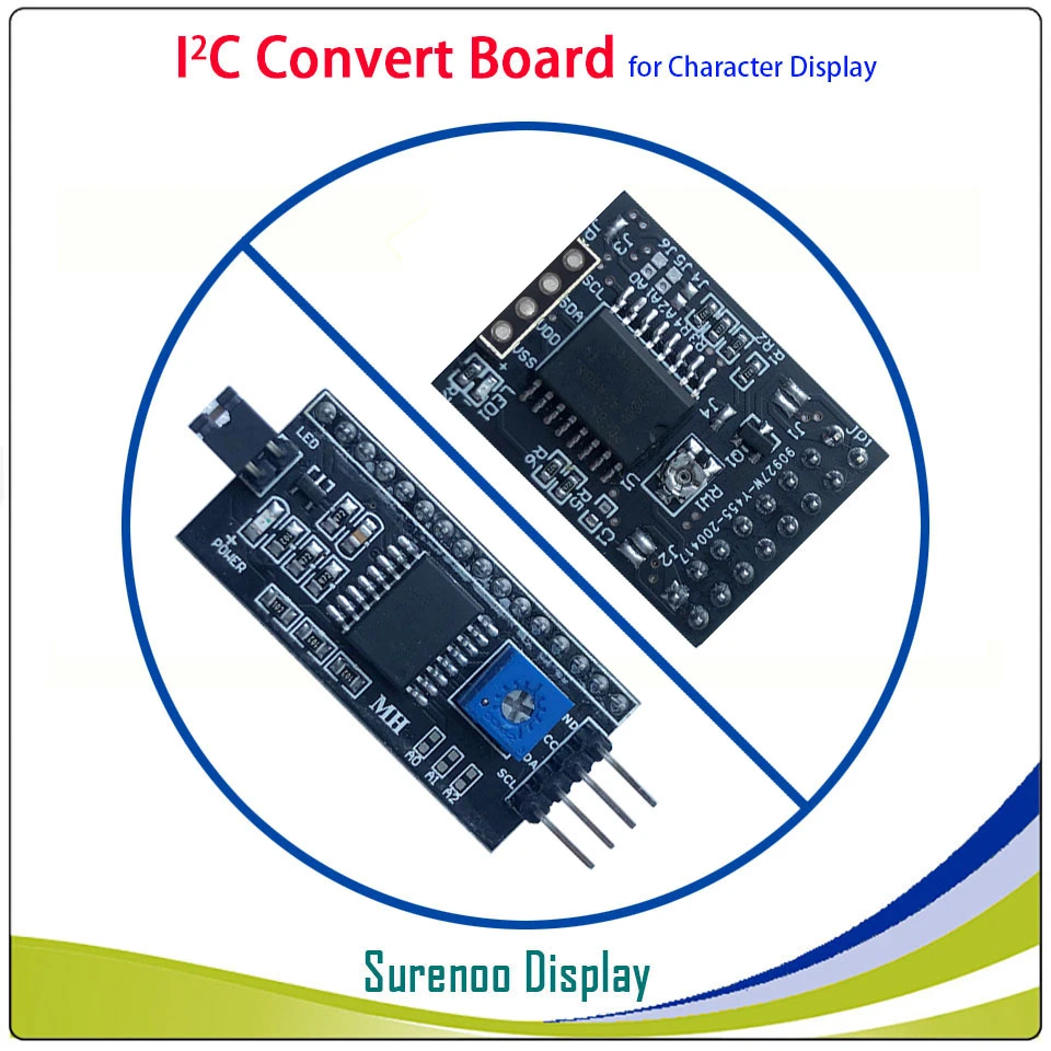 Serial Iic / I2c / Twi Convert Board Module For 0802 1601 1602 2002 ...