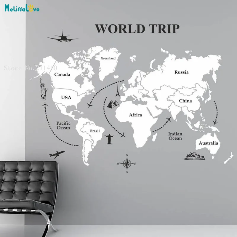 Colorful World Map Poster